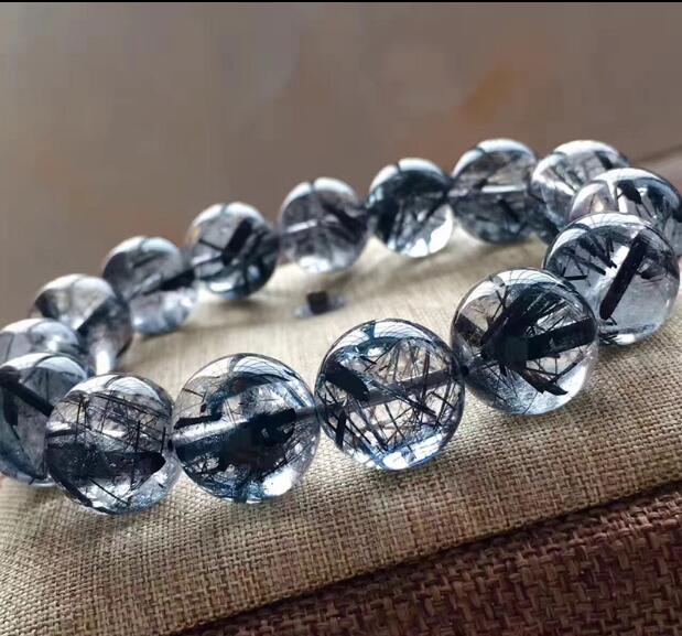Black Rutilated Quartz – WTF Bracelet